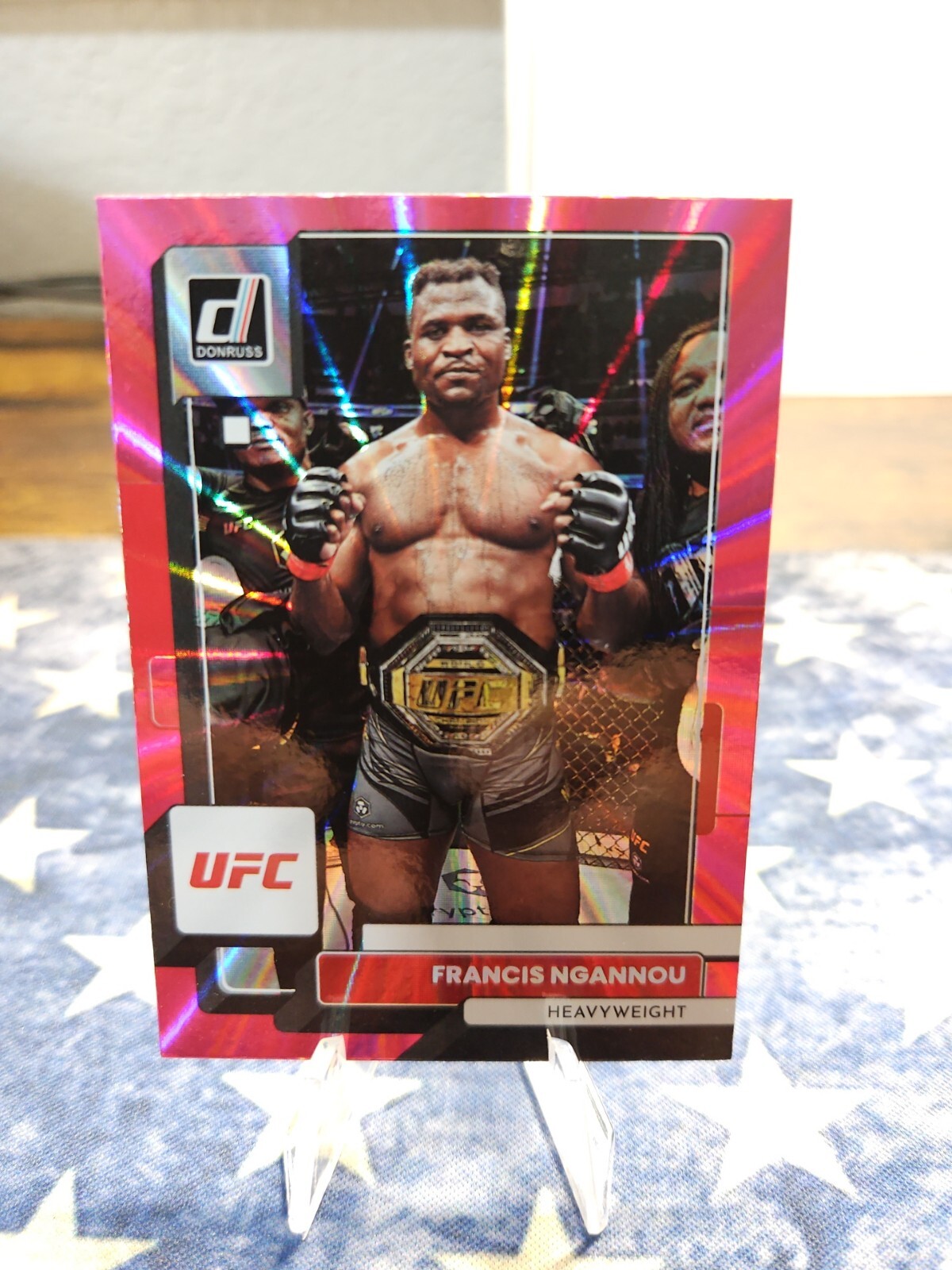 FRANCIS NGANNOU 2022 DONRUSS UFC PINK LASER PANINI REWARDS #39 SSP | eBay