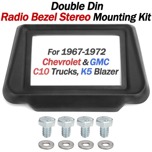 For 67-72 Chevy GMC C10 Truck K5 Blazer Double Din Radio Bezel Dash ...