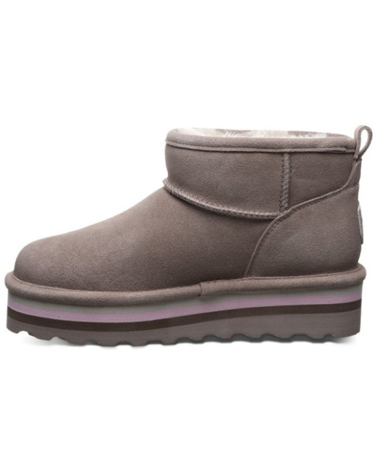 Bearpaw Women's Retro Shorty Platform Boot - Round Toes - 2940W-STONE ...