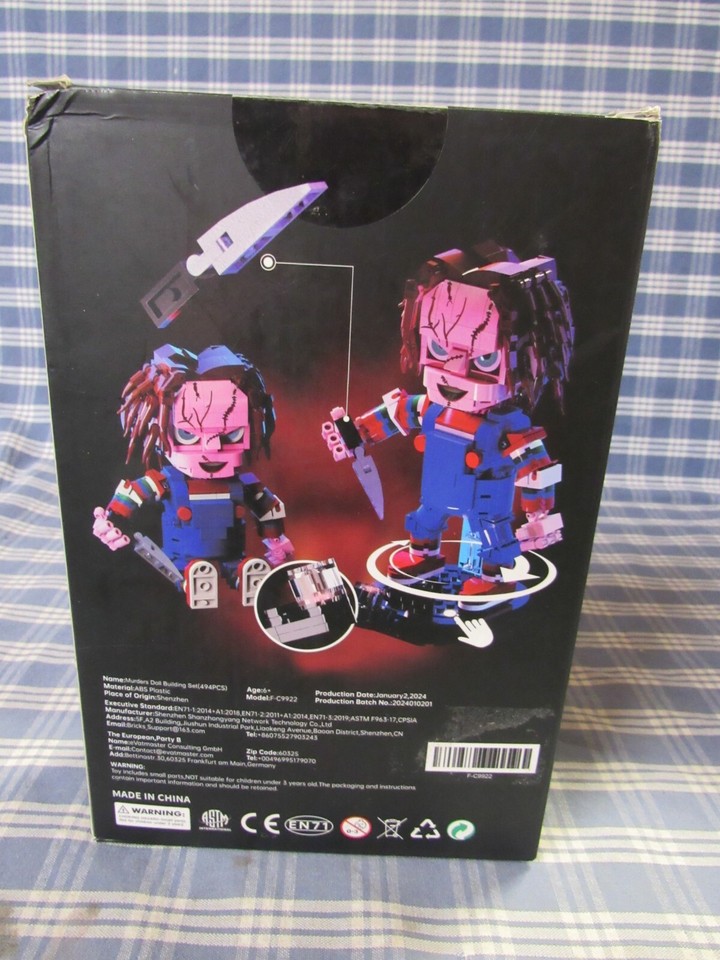 MOC Horror Child's Play Chucky Building Block Toys 494pcs (Sealed) FREE ...