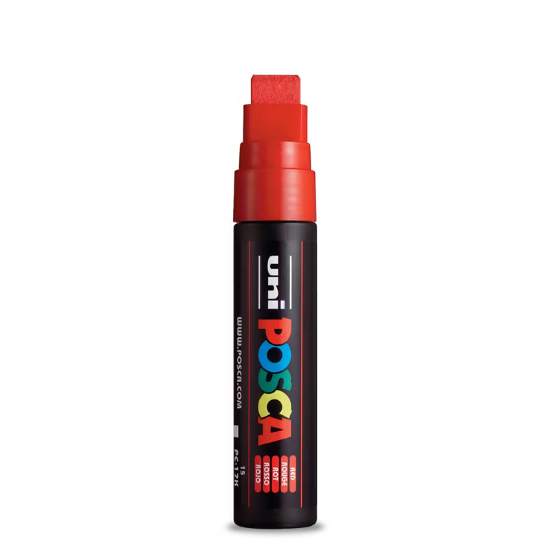 UNI POSCA PC-17K Single Water-based Paint 15MM Chisel Tip Marker ...