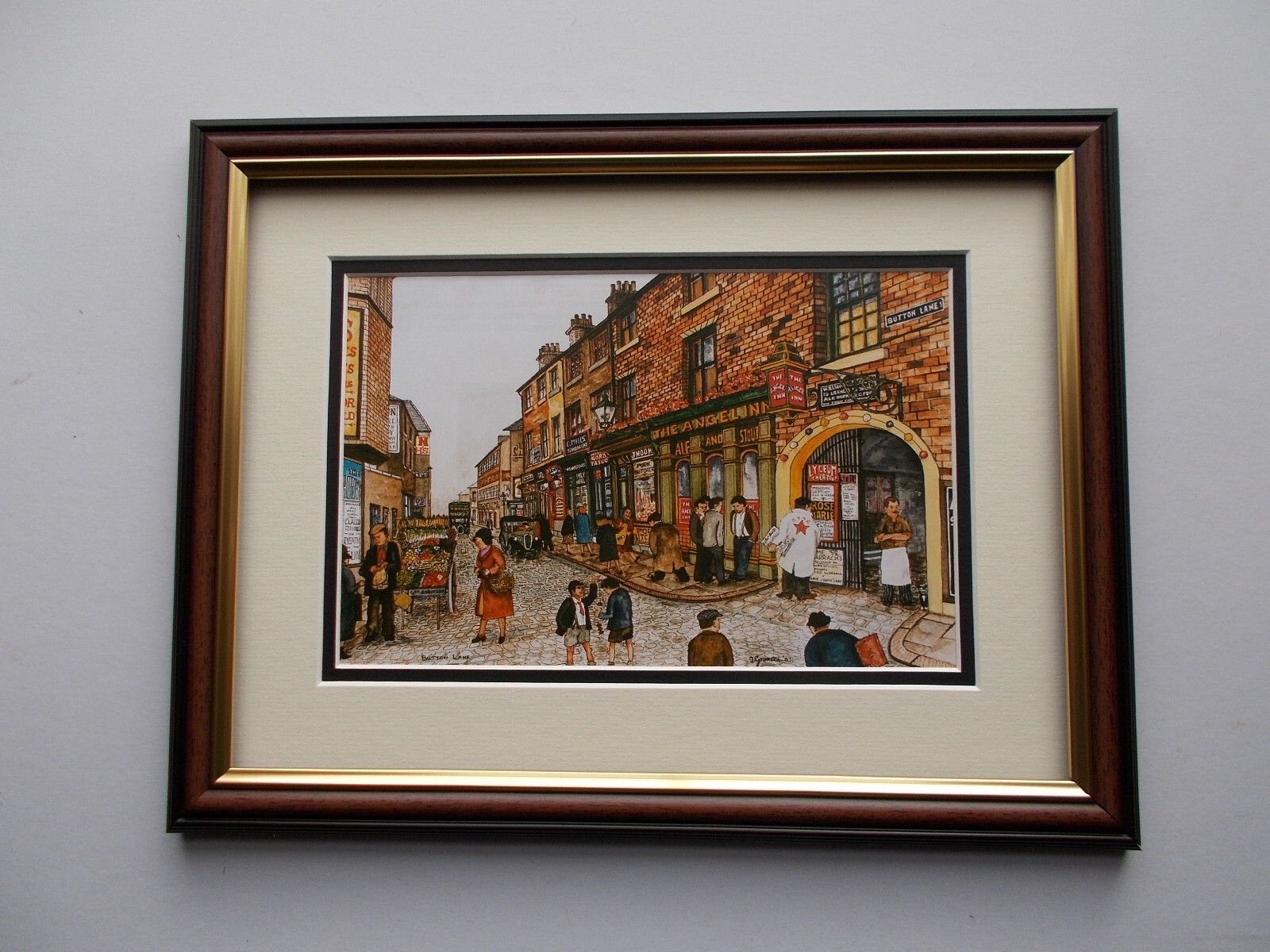 TERRY GORMAN PRINT FRAMED - BUTTON LANE SHEFFIELD | eBay UK