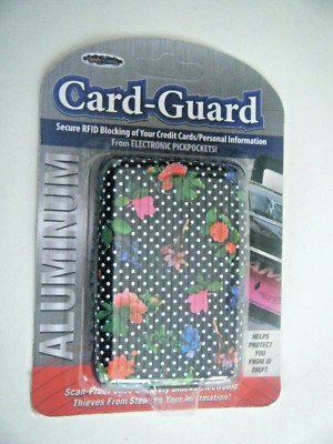 Aluminum Card Guard Secure RFID Blocking Credit Card Holder Black With ...