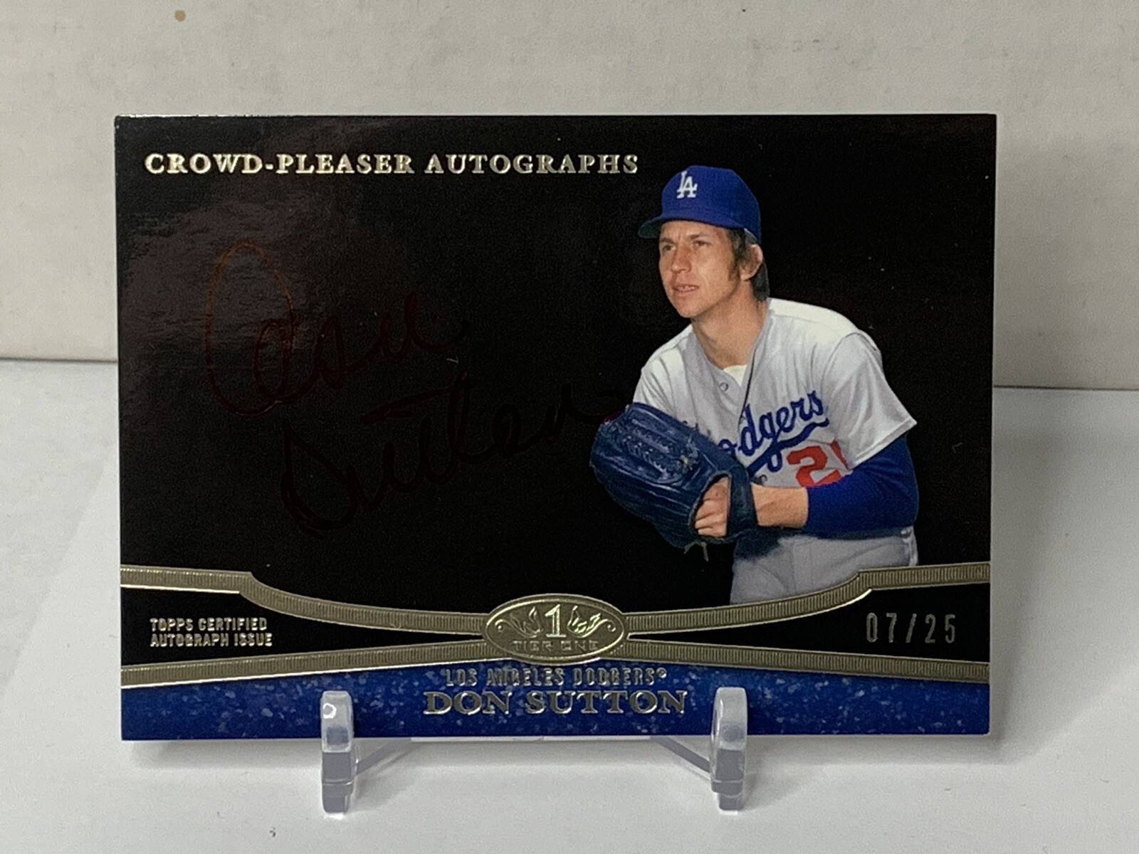 2013 Topps Tier One Crowd-Pleaser /25 Don Sutton Auto HOF | eBay