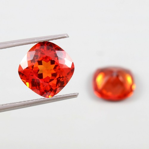 Natural Orange Padparadscha Sapphire Loose Cushion Gemstone Matched ...