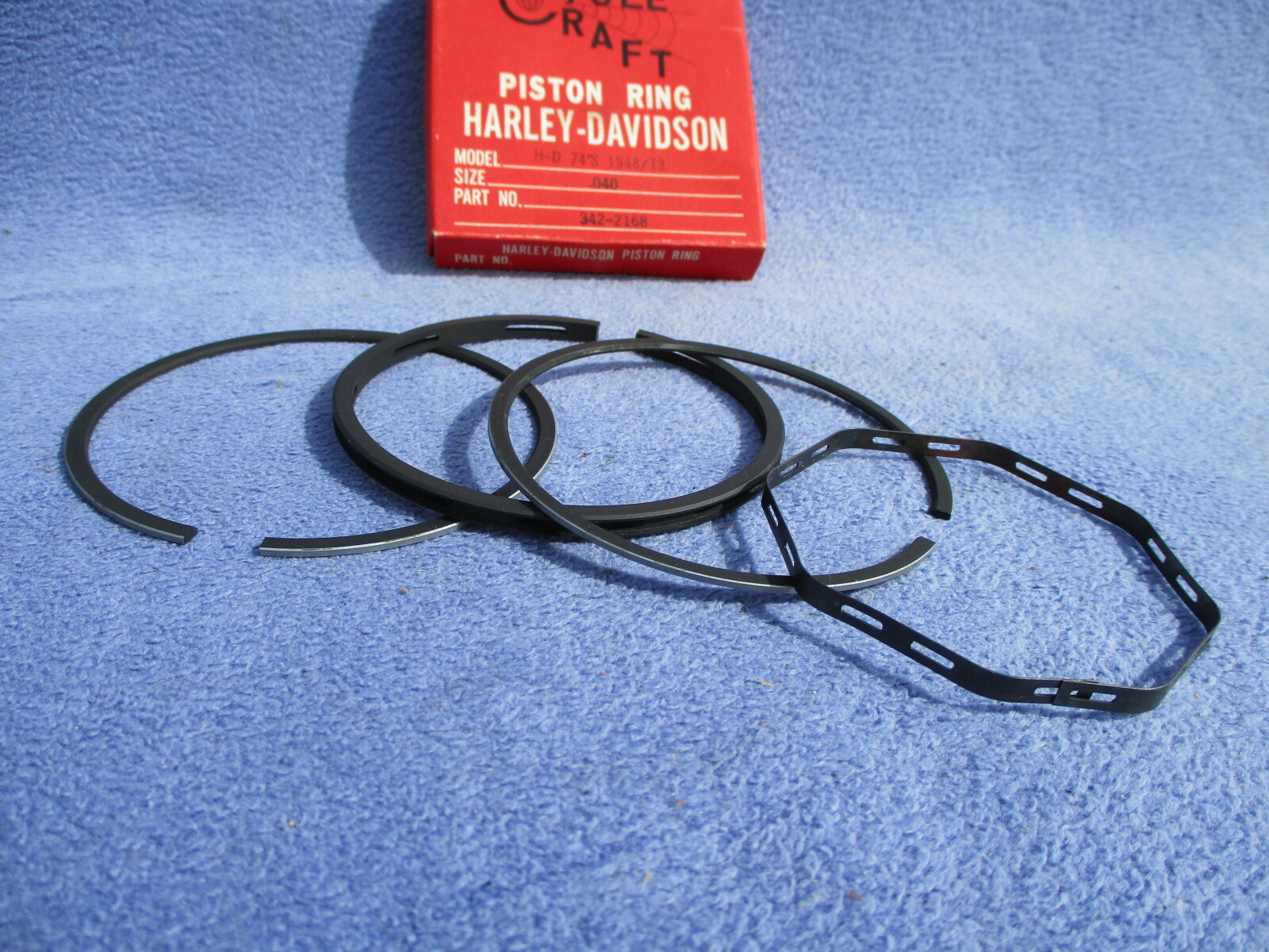 48 - 73 Harley-Davidson shovelhead Panhead Knucklehead 74 " piston ring ...