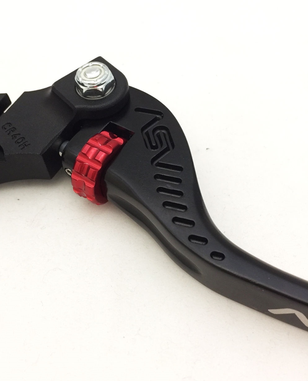 ASV F3 Black Shorty Unbreakable Folding Brake + Clutch Levers Yamaha ...