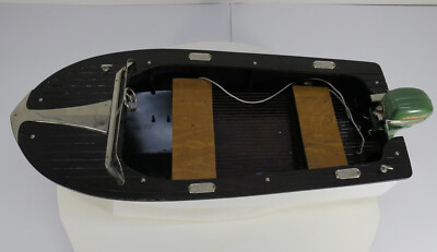VINTAGE 1950'S FLEETLINE "THE DOLPHIN" BATTERY SPEEDBOAT WITH "JOHNSON ...