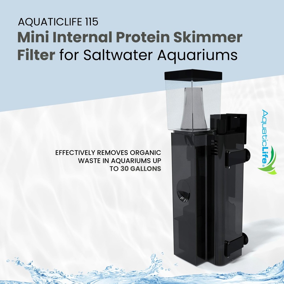 AQUATICLIFE 115 Mini Internal Protein Skimmer/Filter for Saltwater ...