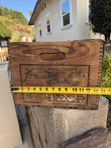 FAMOUS ABC BEER - AZTEC BREWING CO. - San Diego, CA - Wood Shipping Box ...