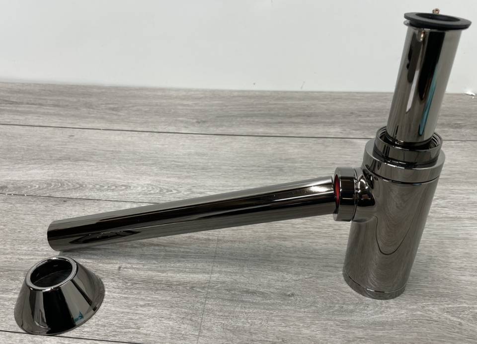 Brizo BT041142-BNX Bottle Trap with Flange - Brilliance Black Onyx ...