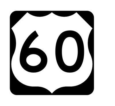 US Route 60 Sticker R1920 Highway Sign Road Sign | eBay