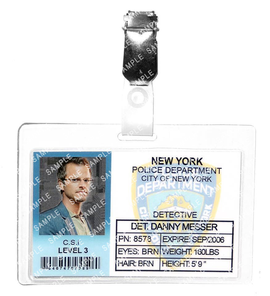 CSI New York Crime Scene Detective Badge Cosplay Prop Costume Gift ...