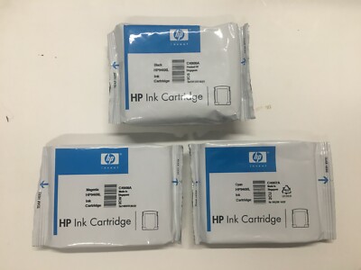 3 original HP Tintenpatronen 940XL Black C4906A Cyan C4907A Magenta ...