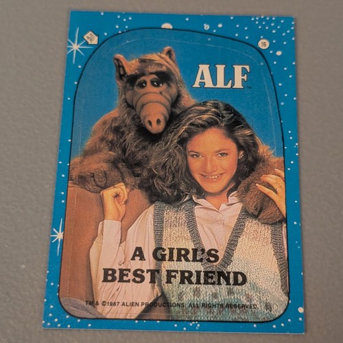 ALF 1987 Topps Sticker Trading Card - A Girl's Best Friend - 1980s TV Sitcom | eBay