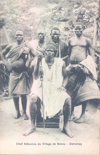 French colonies DAHOMEY BONOU Ketounou chief 1900s PC | eBay