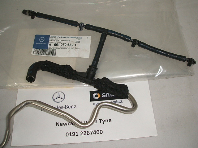NEW Genuine Mercedes-Benz OM651 Injector Leak Off Pipe A6510706381 ...
