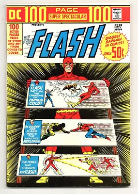 DC 100 PAGE SUPER SPECTACULAR #22 6.0 FLASH CARDY ART OW/W PGS 1973 B ...