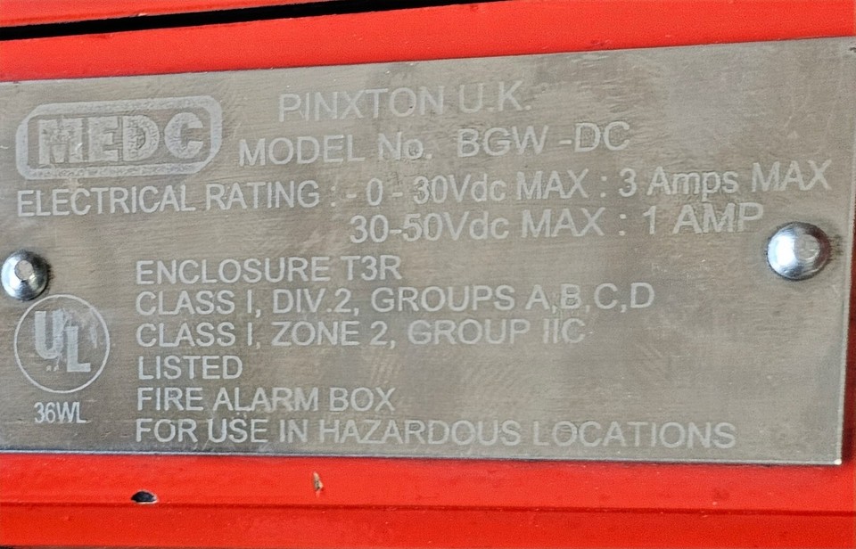MEDC BGW_DC FIRE ALARM BOX MANUAL CALL POINT | eBay UK