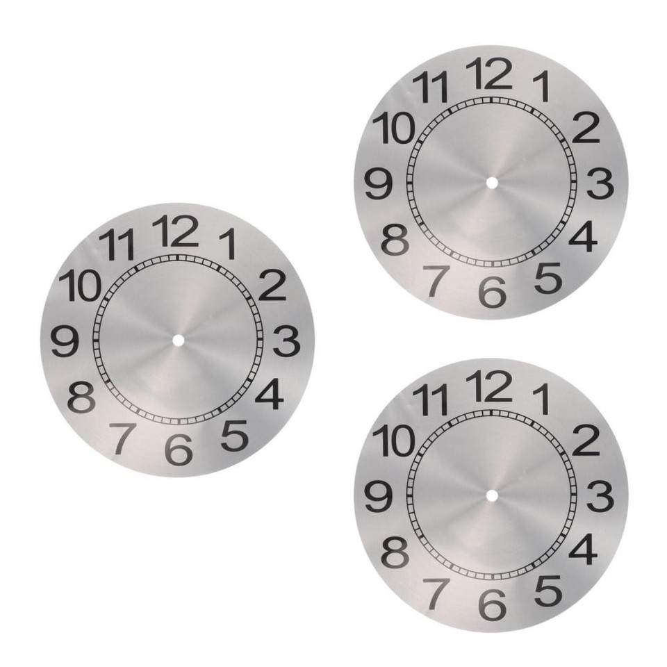 Round Aluminum Clock Dial - Metal Quartz Wall Clock 243mm/9.55" Dial ...