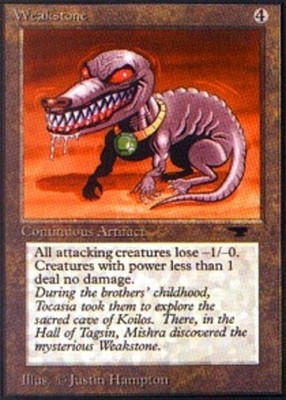 Weakstone Magic mtg Heavy Play, English Antiquities x1 | eBay