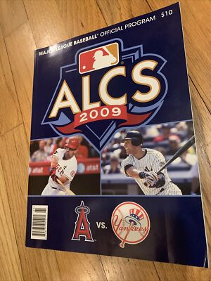 2009 MLB GAME PROGRAM OFFICIAL ALCS Yankees vs. A's magazine Major ...