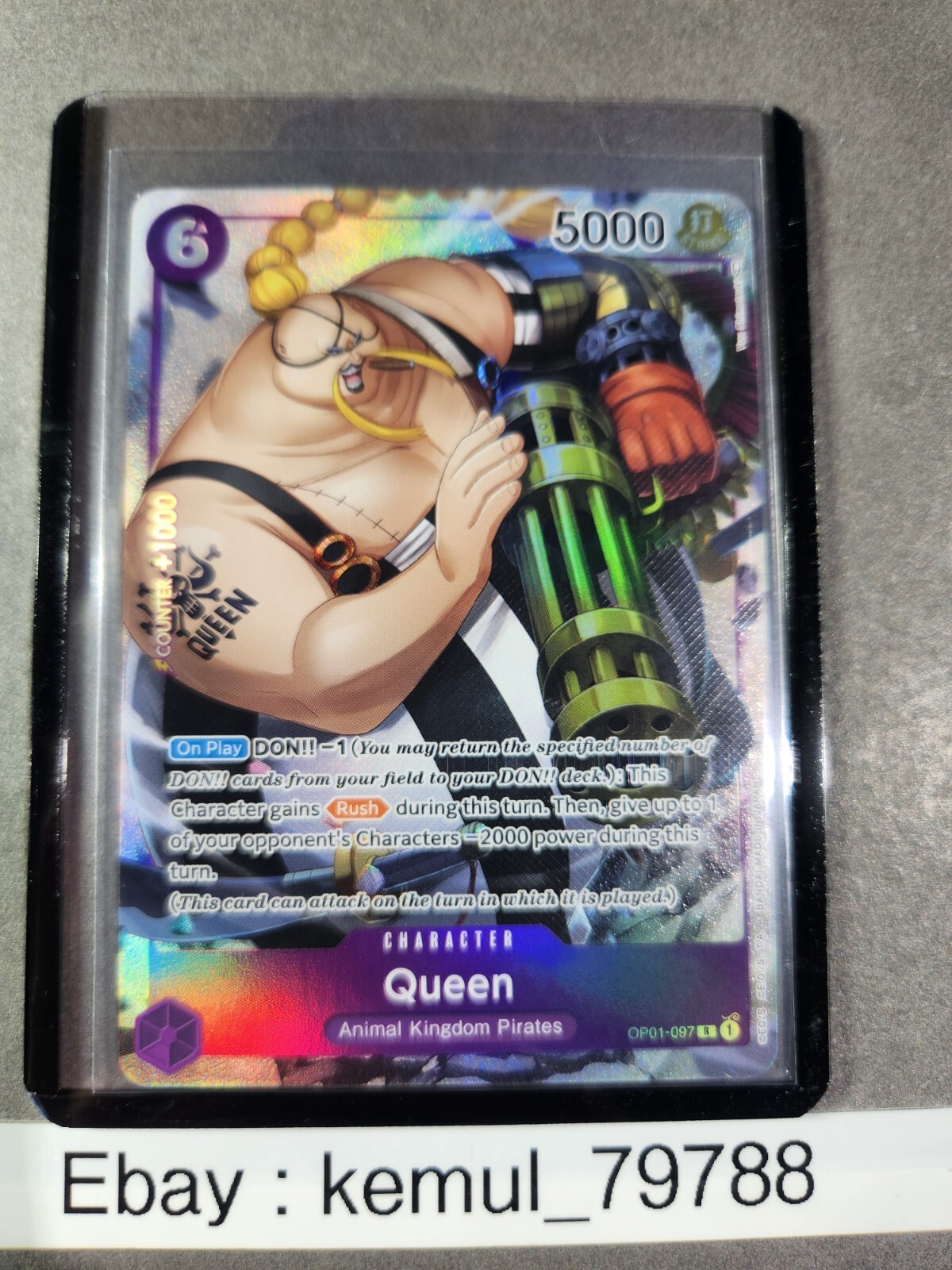 One Piece CCG Queen (Parallel Art) OP01-097 R ROMANCE DAWN English | eBay