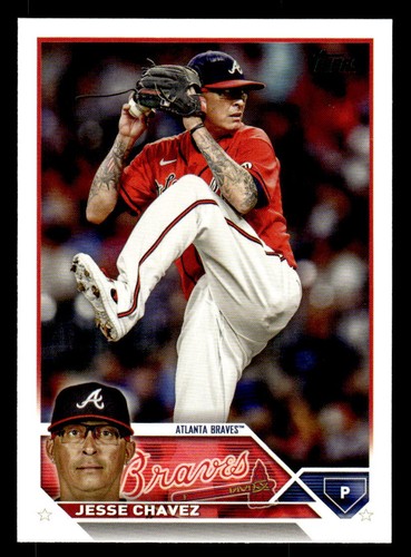 2023 Topps Update #US65 Jesse Chavez Card Atlanta Braves | eBay