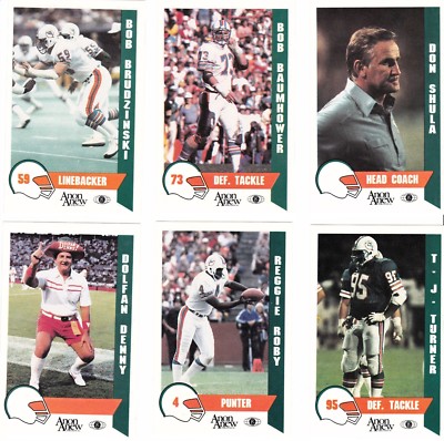 DOLFAN DENNY MIAMI DOLPHINS 1986 POLICE CARD | eBay
