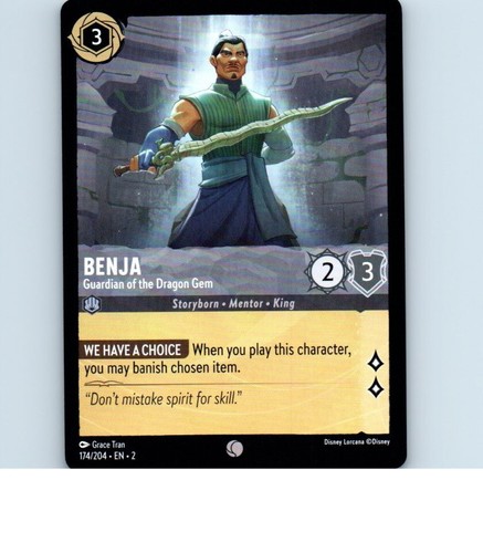 Benja Raya 174/204 Disney Lorcana Trading Card | eBay