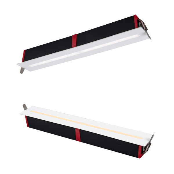 LED Bedroom Linear Grille Light Hallway Anti-glare Embedded Lamp ...