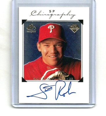 1998 Upper Deck SP Authentic SCOTT ROLEN CHIROGRAPHY Autograph RARE ...