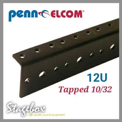 2 x 12U Full Hole Rack Rails Rack Strip Tapped to 10/32 UNF ( Pair) | eBay