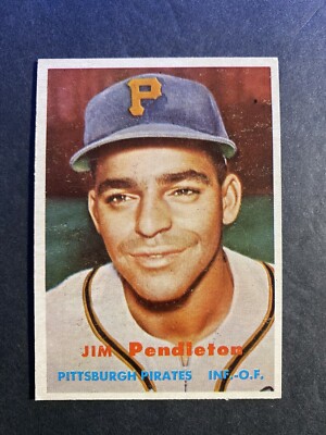 1957 Topps Baseball Jim Pendleton Pittsburgh Pirates Card #327 | eBay