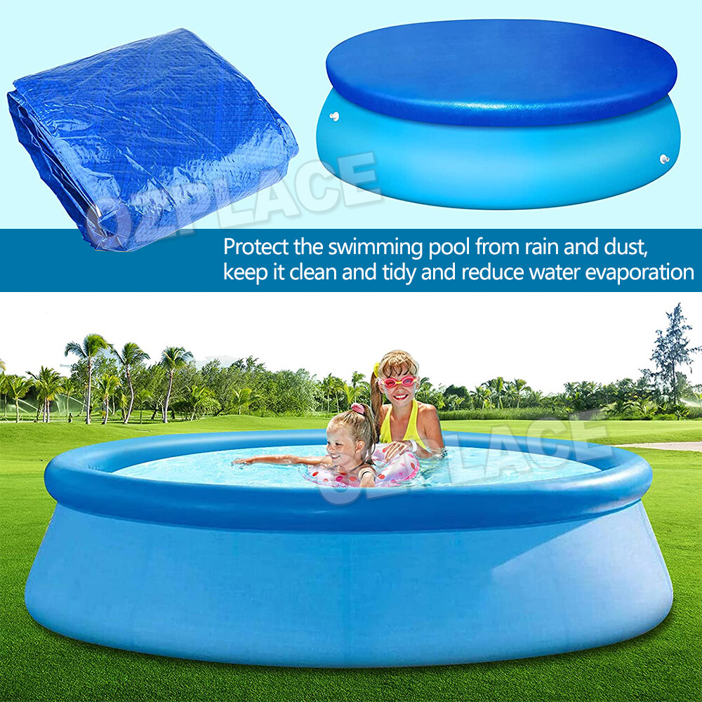 Round Swimming Pool Cover Lot for Garden Outdoor Paddling Family Pools ...