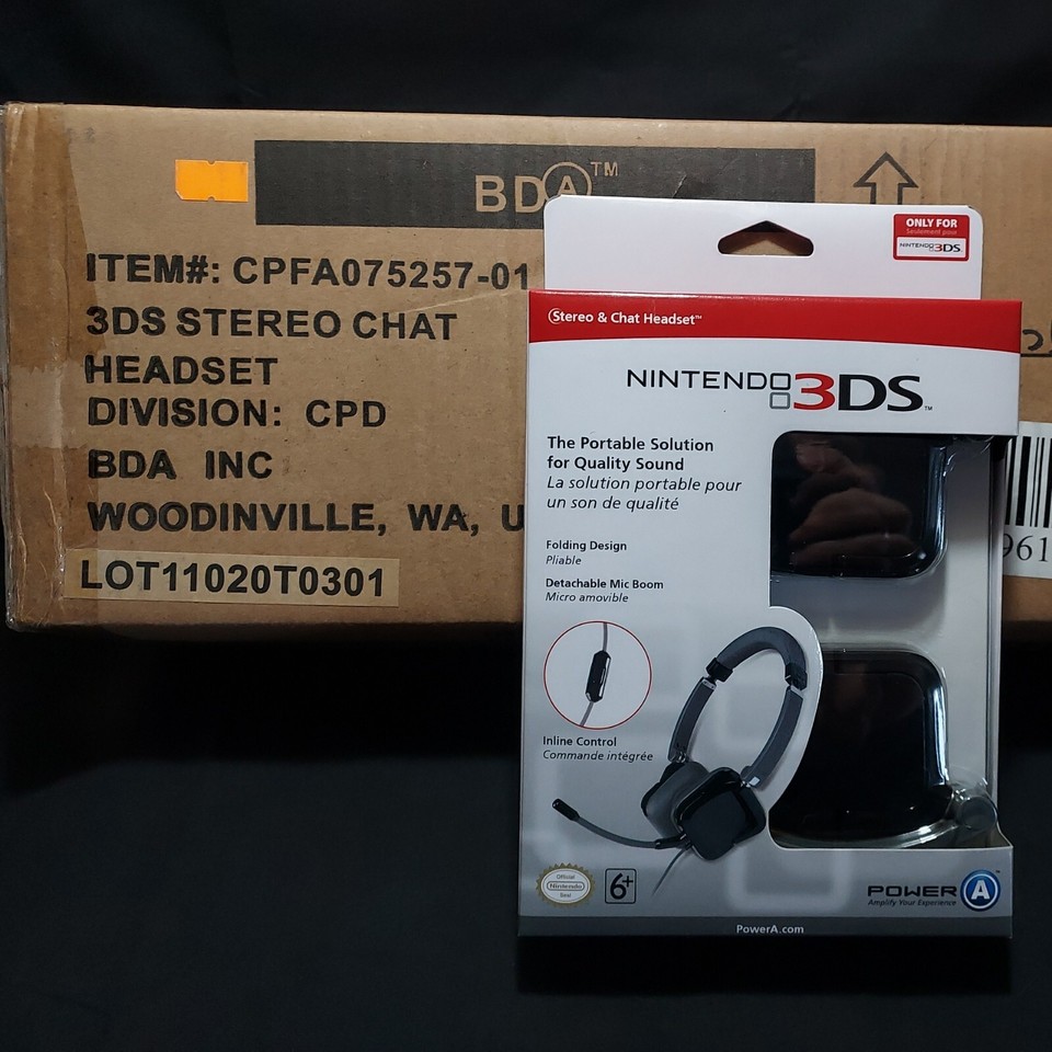Huge Bulk Lot of 4 - Nintendo 3DS - Brand New Stereo & Chat Headset ...
