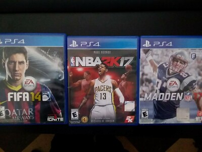 Ps4 Sports Bundle: FIFA 14,MADDEN NFL 17 &NBA 2K17 | eBay