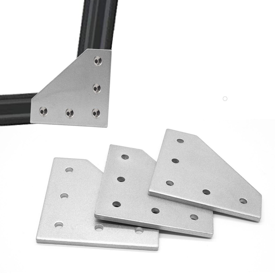 5 Hole L / T Shape Joining Plate Bracket for 2020 3030 4040 Aluminum ...