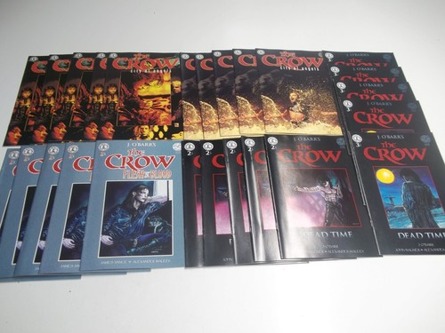 THE CROW JAMES O'BARR FLESH BLOOD DEAD TIME CITY ANGELS LOT OF 25 NICE ...