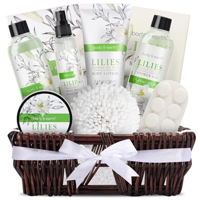 Spa Gift Baskets For Women 10pcs Spa Gifts For Women, Lily Gift Baskets ...