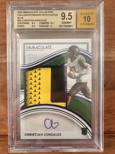 Christian Gonzalez AUTO RC CARD | eBay