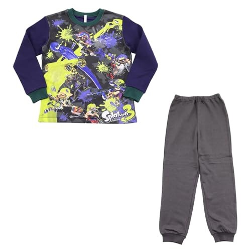 Airin Bandai Splatoon 3 Light-Up Pajama Set for Boys Long Sleeves and ...