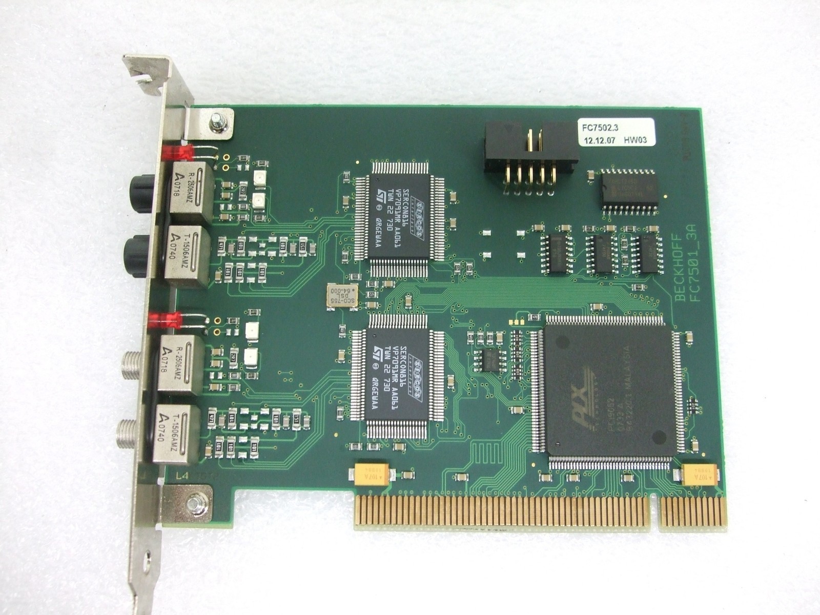 Beckhoff FC7502 2-CH SERCOS PCI INTERFACE CARD | eBay