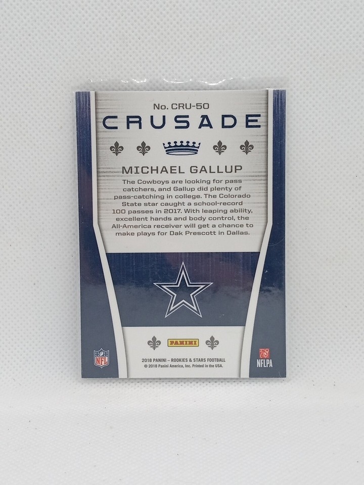 2018 Panini Rookies and Stars Crusade Blue Michael Gallup Card No. CRU ...