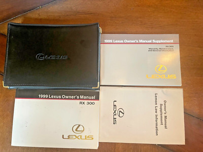 1999 Lexus RX300 RX 300 Owners Manual Portfolio User book Set free ship ...