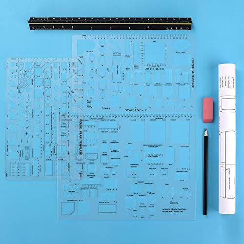 Architectural Templates House Plan Interior Design Furniture Drafting ...