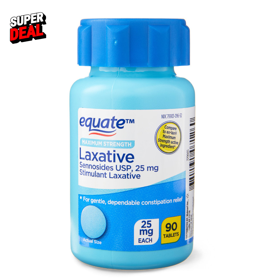 Maximum Strength Laxative Tablets for Constipation Relief 90ct Tablets