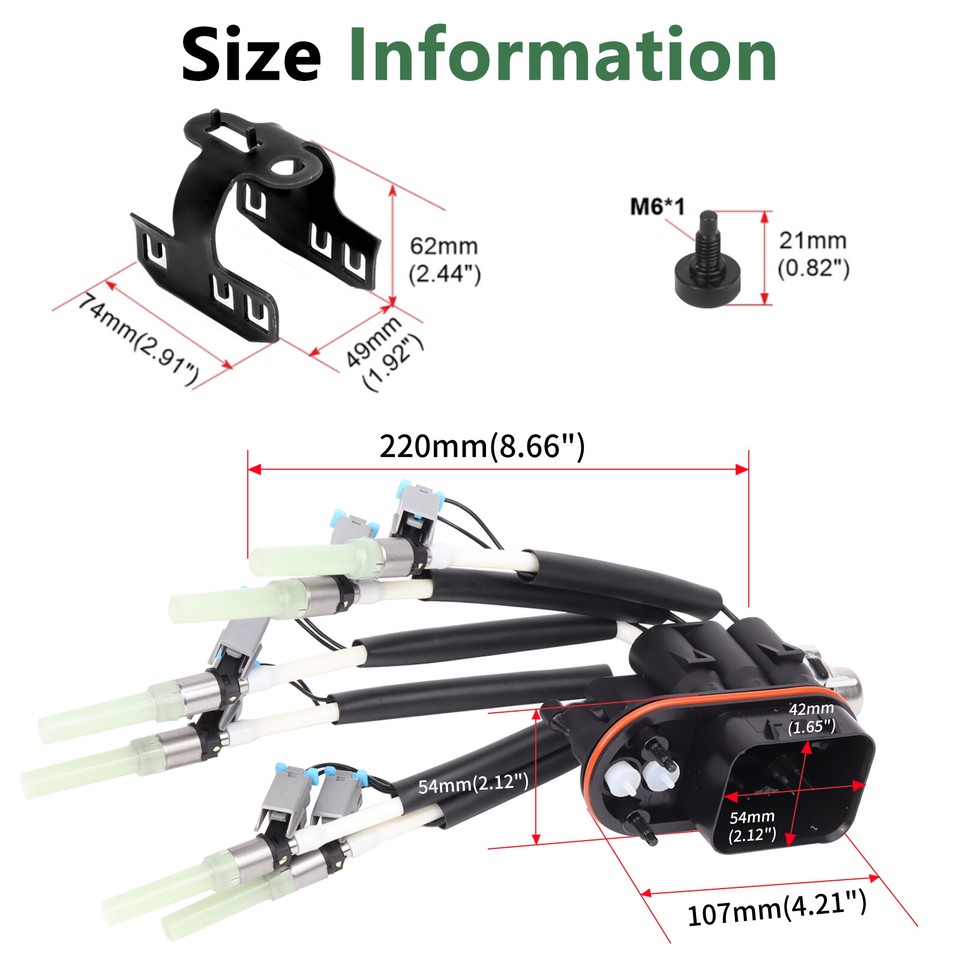 FJ503 Spider Fuel Injector 6 Cylinder for GMC Chevy Isuzu Oldsmobile 4 ...