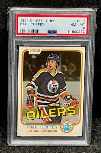 Paul Coffey Rookie PSA 1981 O-Pee-Chee #111 Graded PSA 8 NM-MT Oilers ...