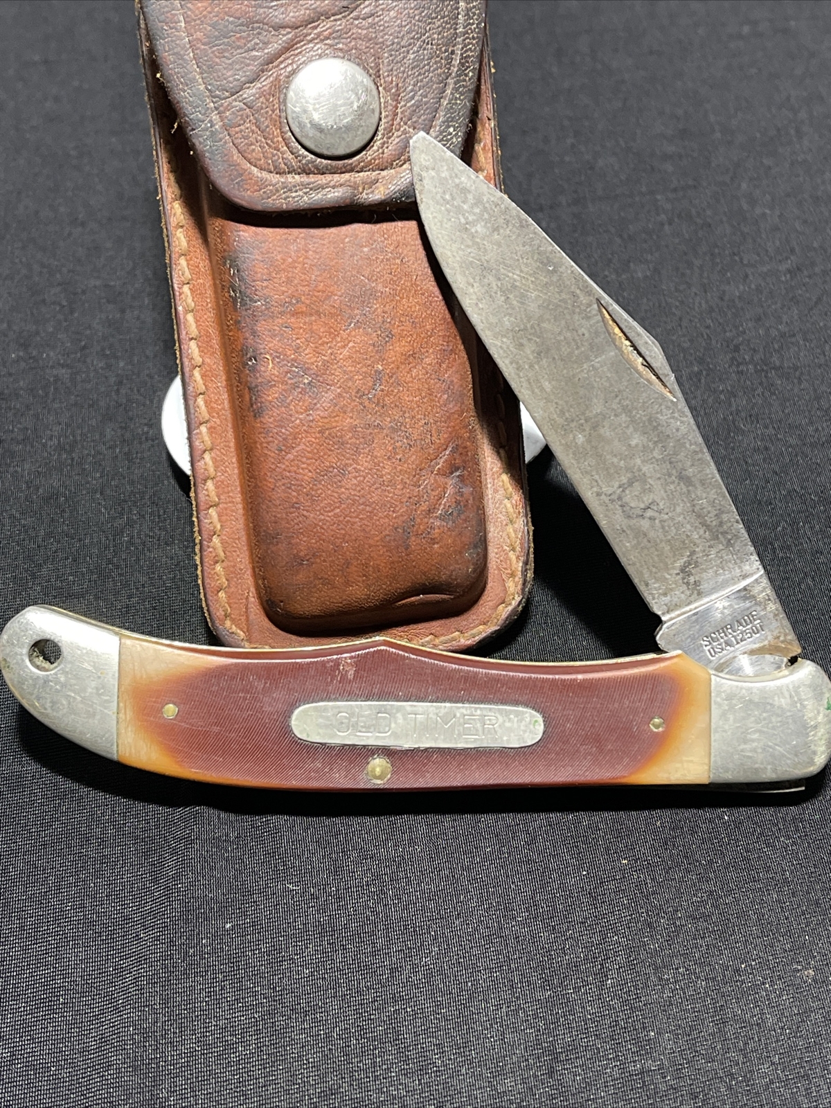 VINTAGE Schrade old timer 1250T BLADE FOLDING KNIFE - U.S.A. | eBay